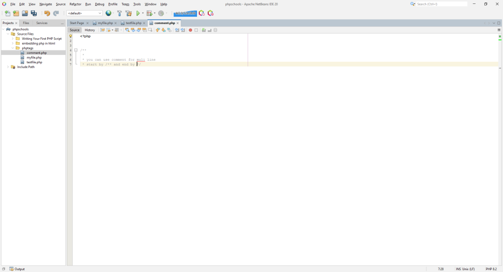 Comments in PHP