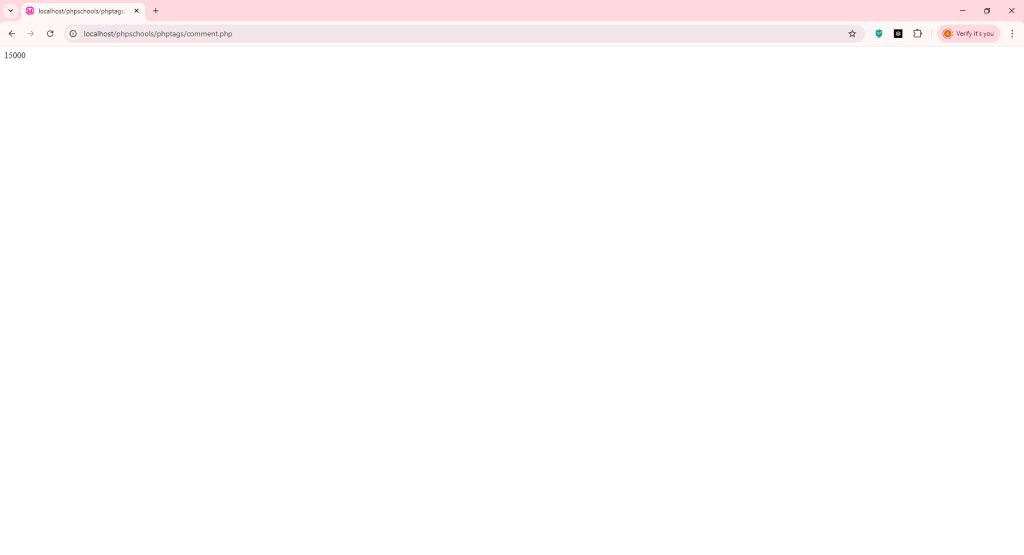 Comments in PHP
